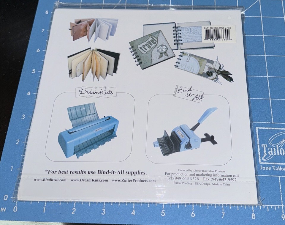 Zutter - Bind-It-All 2 Covers Acid Free 8" x 8" White #2733 ...