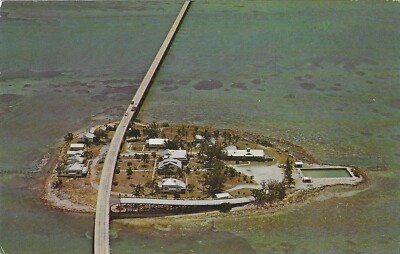 Vintage Florida Chrome Postcard Keys Pigeon Key Aerial View | eBay