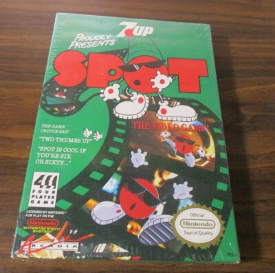 Spot: The Video Game (Nintendo NES, 1990) H-seam Sealed NOS 7UP NEW | eBay