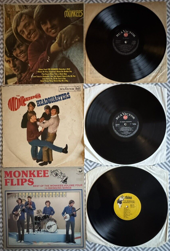 The Monkees - Self Titled, Headquarters & Monkee Flips, Vinyl LP, 12 ...