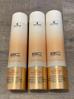 3 SCHWARZKOPF HAIRTHERAPY SUN GUARDIAN SHAMPOO - 25.5 FL OZ TOTAL - NEW ...