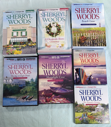 Lot Of 7 Sherryl Woods Audiobooks 2 MP-3 CD's 5 Brilliance CD's | eBay