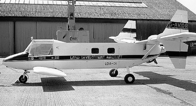 Lockspeiser LDA-01 Experimental Utility Transport Aircraft Wood Model ...