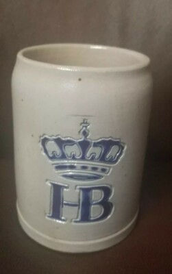 OLD West Germany HB beer Stein Stoneware .5L Mug Staati Hofbrauhaus ...