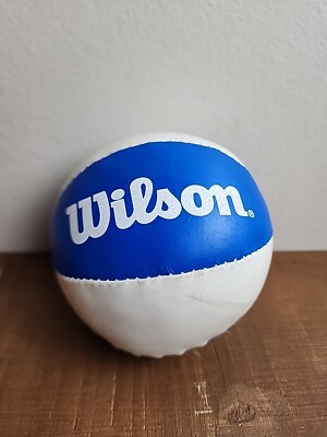 Mini Volleyball Ball, Wilson, Soft Plush Ball, 4.5” Blue White Vintage ...