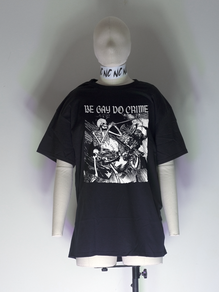Be Gay Do Crime Skeleton Shirt | Crass Anarchism Socialism Punk DIY ...