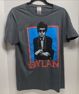 Bob Dylan Men's Official Merchandise Distressed Print Vintage Retro Tee ...