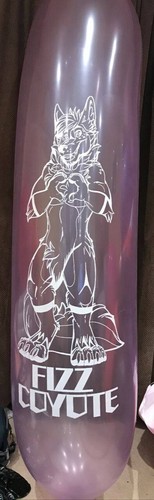 Cattex GPF9 / GL700 87" 220cm banner balloon in Fizz Coyote print anime ...