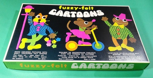 Fuzzy Felt - Cartoons - Vntg1970's. Allan Industries Ltd. Made In UK ...