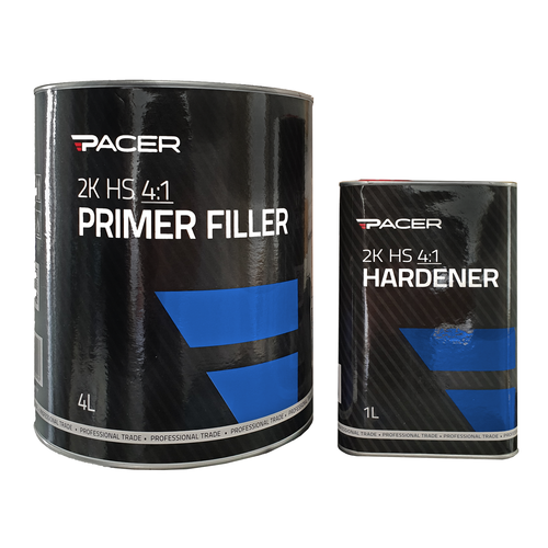PACER HIGH BUILD PRIMER 5 LITRE KIT GREY 2PAC 2K FILLER SURFACER PANEL ...