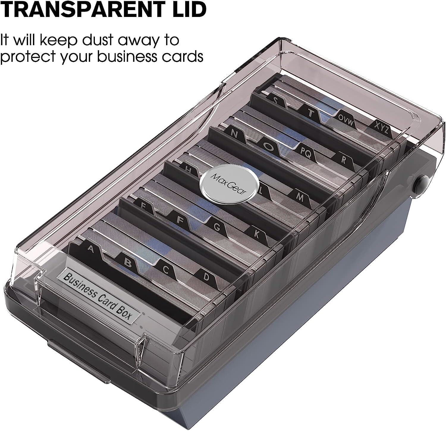 Business Card Holder Box File Storage Index Organizer Rolodex For500 ...