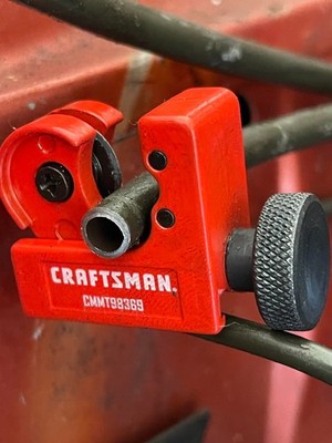 (MINI) CRAFTSMAN Tubing Cutter Cut Steel Plastic Copper Brass (1/8-in ...