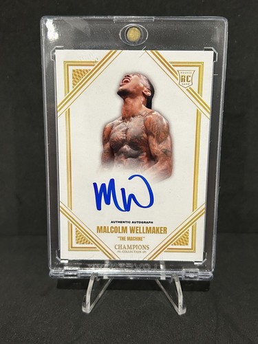 Malcolm Wellmaker Signed Rookie Gold Auto Variations Champions On Card ...