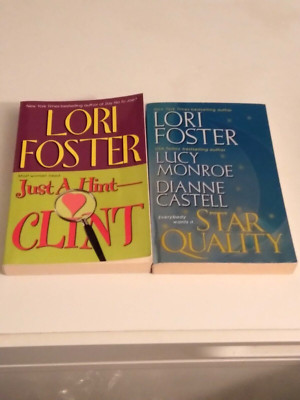 Just a Hint - Clint by Lori Foster (2004, Paperback) & STAR QUALITY (2 ...