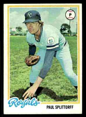 1978 Topps Paul Splittorff #638 - Kansas City Royals | eBay