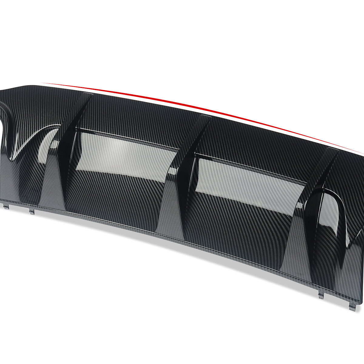 Carbon Fiber Style Rear Diffuser Lip New For 2012+ Benz W204 C250 C300 ...