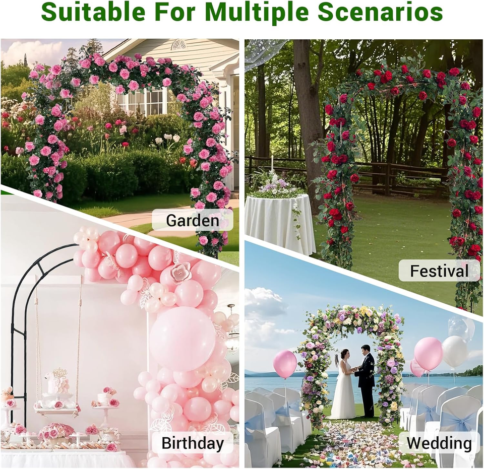 Garden Arch Trellis - 47(L) * 94(H) Inch, Trellis for Climbing Plants ...