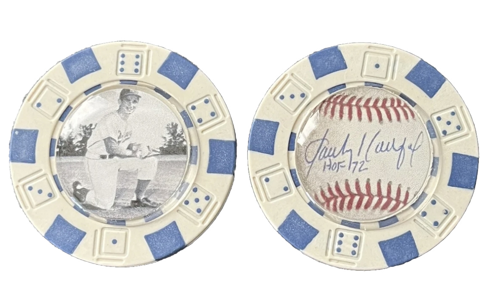 SANDY KOUFAX HOF - LOS ANGELES DODGERS BASEBALL - *SIGNED* POKER CHIP ...