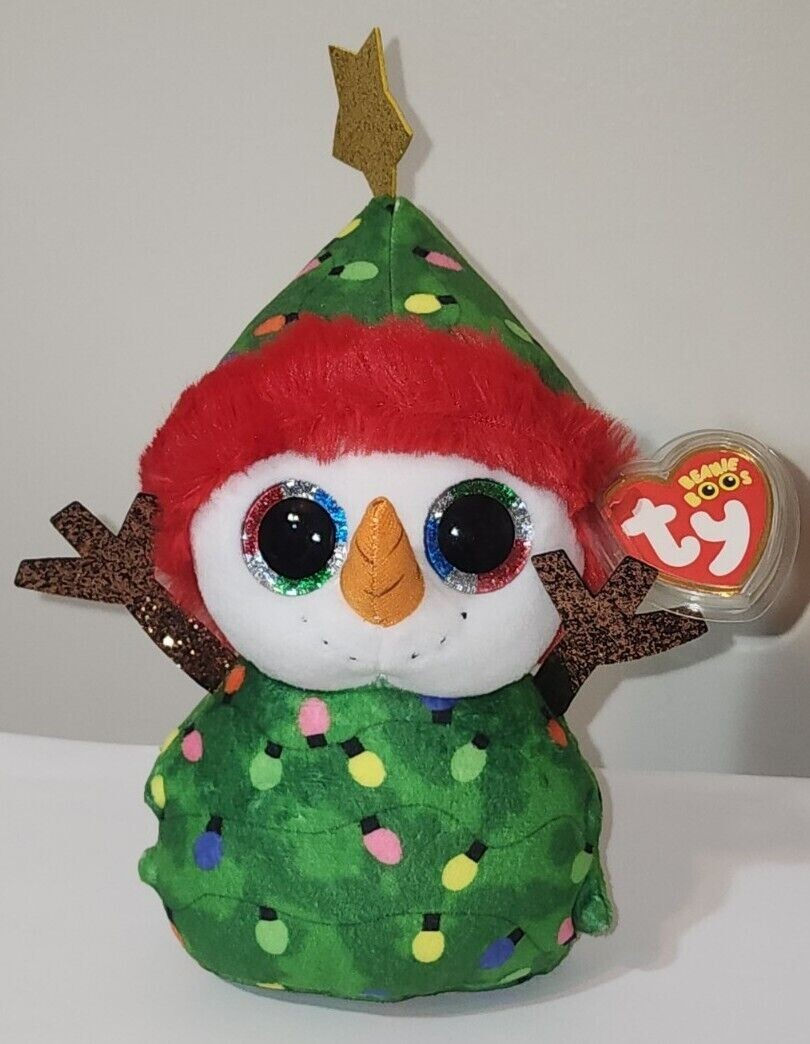 Ty Beanie Boos Set of 5 Christmas (Gnewman, Gnolan, Crumble, Garland ...