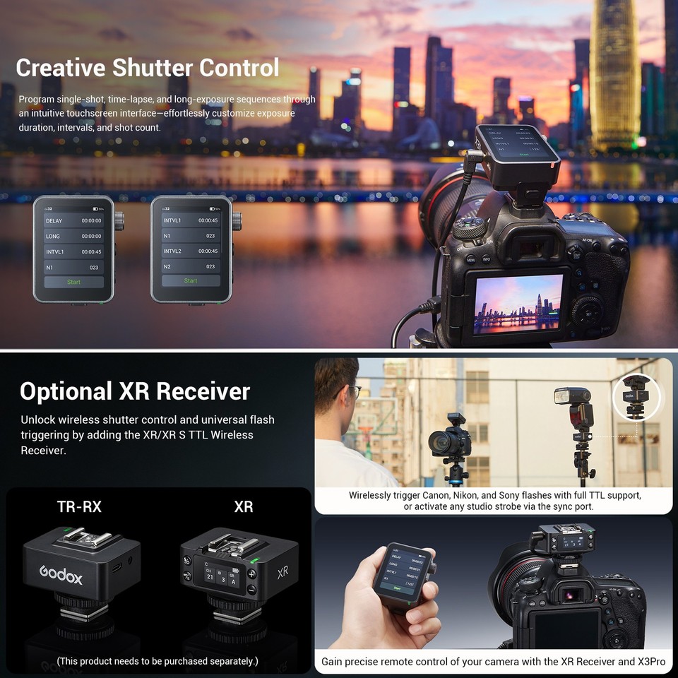 Godox X3pro-N 2.4G TTL HSS Wireless Flash Trigger Transmitter For Nikon ...