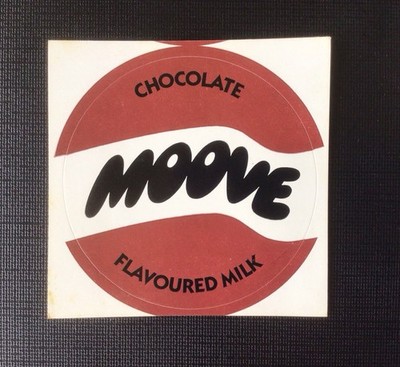 Vintage Moove Chocolate Flavoured Milk Advertising Stickers circa 80’s ...
