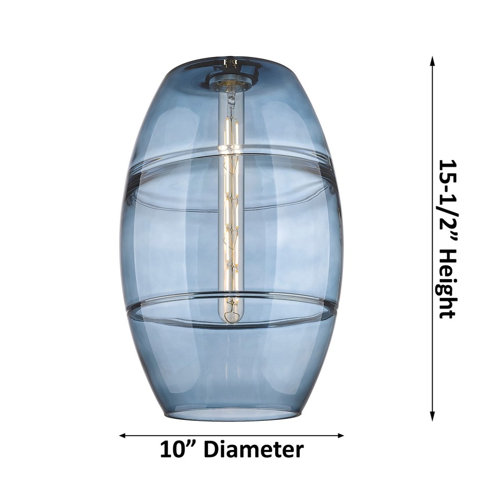 Innovations Lighting 516-1C-20-10 Vaz Semi-Flush Vaz 10"W - Nickel ...