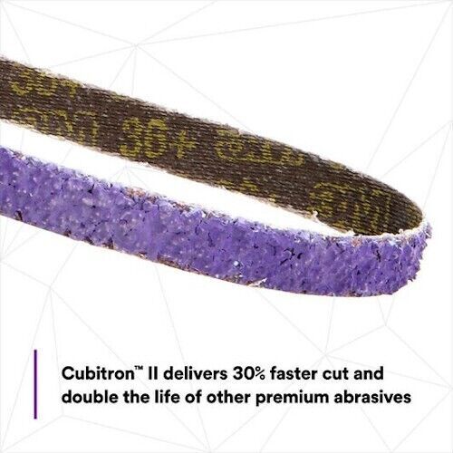 3M Cubitron II 33437 File Belts, 36+ Grit, 3/8" x 13", Box of 10 | eBay