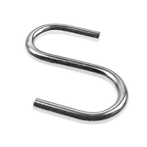 1" S-Shaped Silver Wire Hook Connectors Chain Hardware for Hanging ...