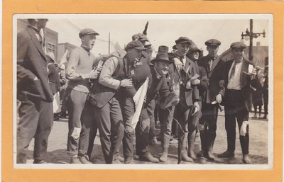 Real Photo Postcard RPPC - Group of Men as Tramps - Male Camaraderie | eBay