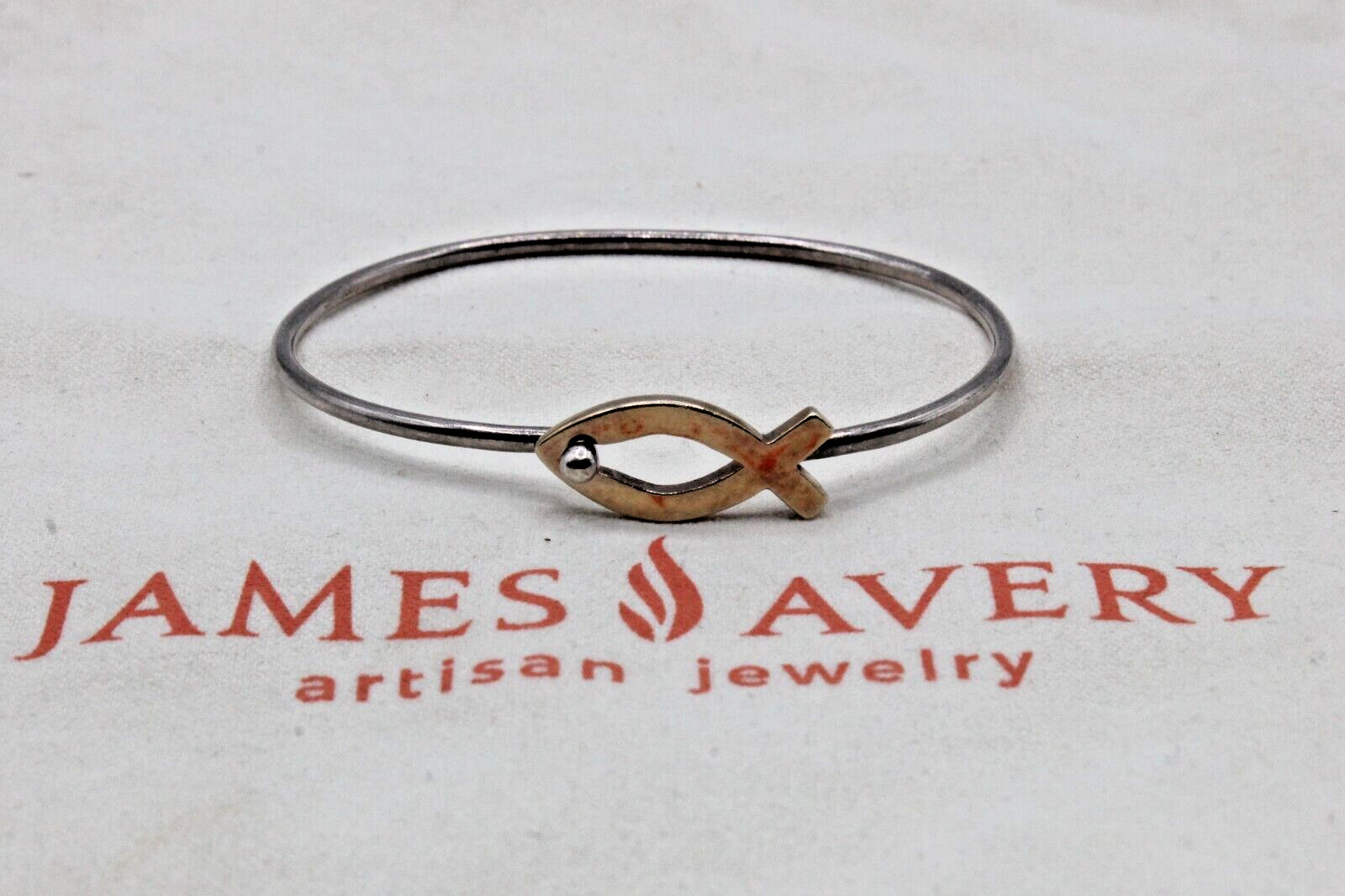 James Avery 14k Gold & Sterling Silver Ichthus Fish … - Gem