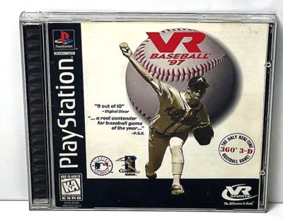 VR Baseball '97 (Sony PlayStation 1, 1997) - Black Label, Complete ...