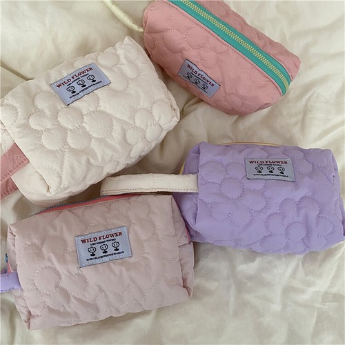 Ins Style Storage Bag With Embroidered Flowers In Various Colors ...