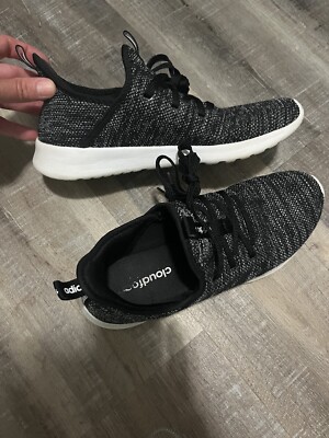Adidas Cloudfoam Running Shoes HWI 28y001 Size Women’s 8.5 Black White ...