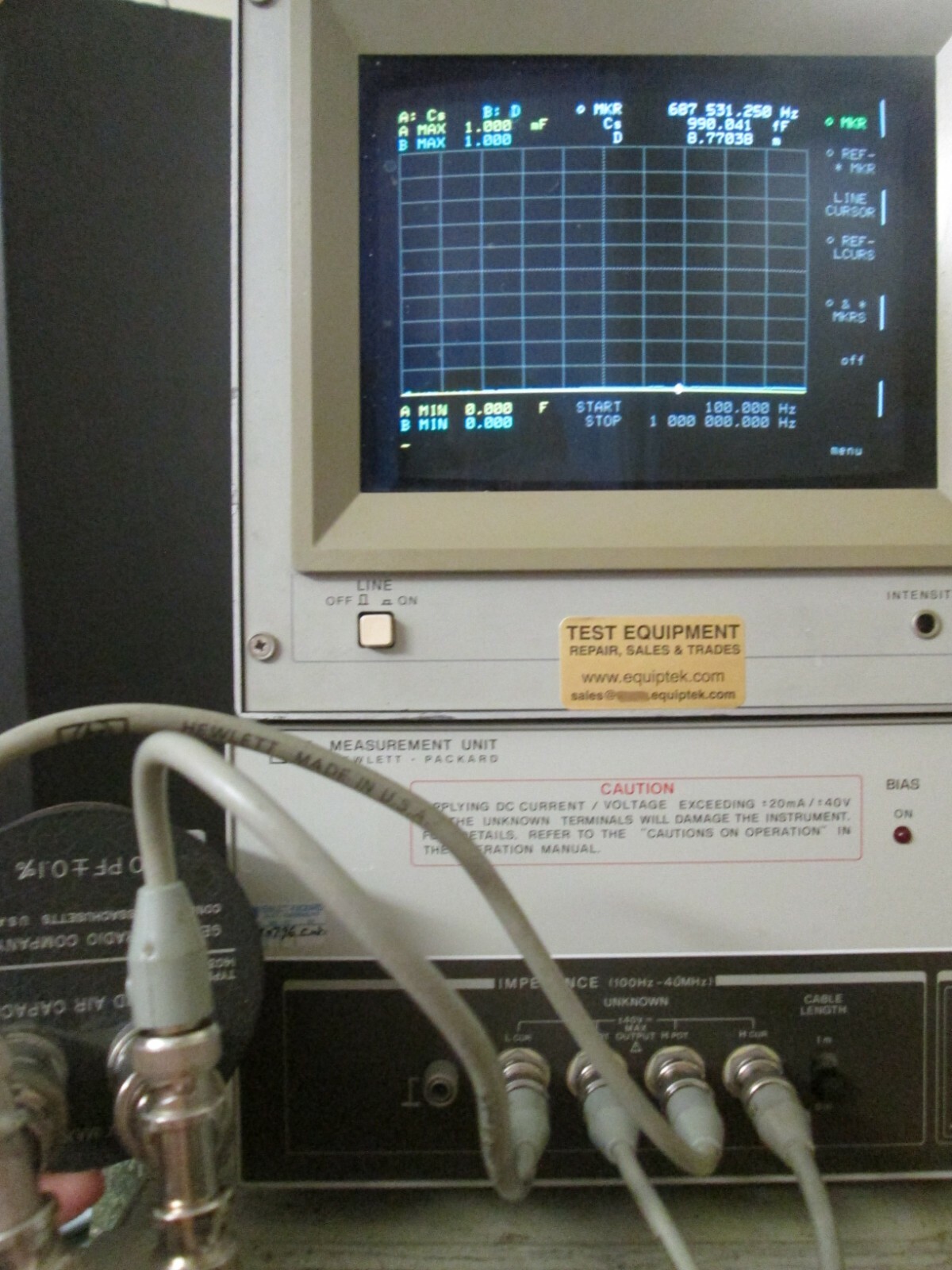 HP 4194A Impedance/Gain-Phase Analyzer with Measurement Unit for sale ...
