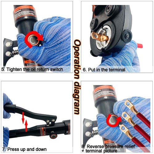 2in1 Hydraulic Crimping Cutting Tool For 10-300mm2 Durable Cable Cutter ...