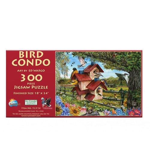 SUNSOUT INC - Bird Condo - 300 pc Jigsaw Puzzle by Artist Ed War for ...