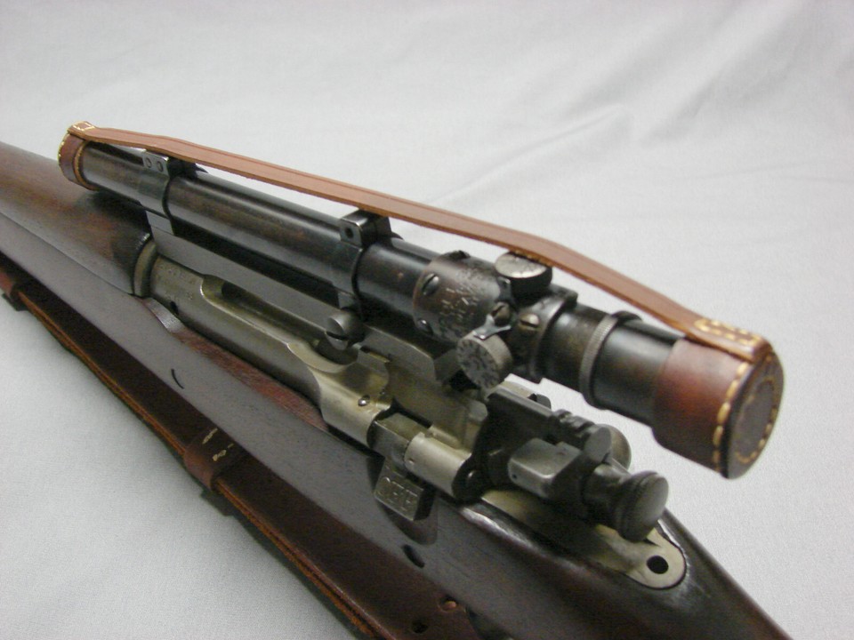 U.S. WW2 SPRINGFIELD M73B1 RIFLE SCOPE LEATHER COVER -REPRODUCTION | eBay