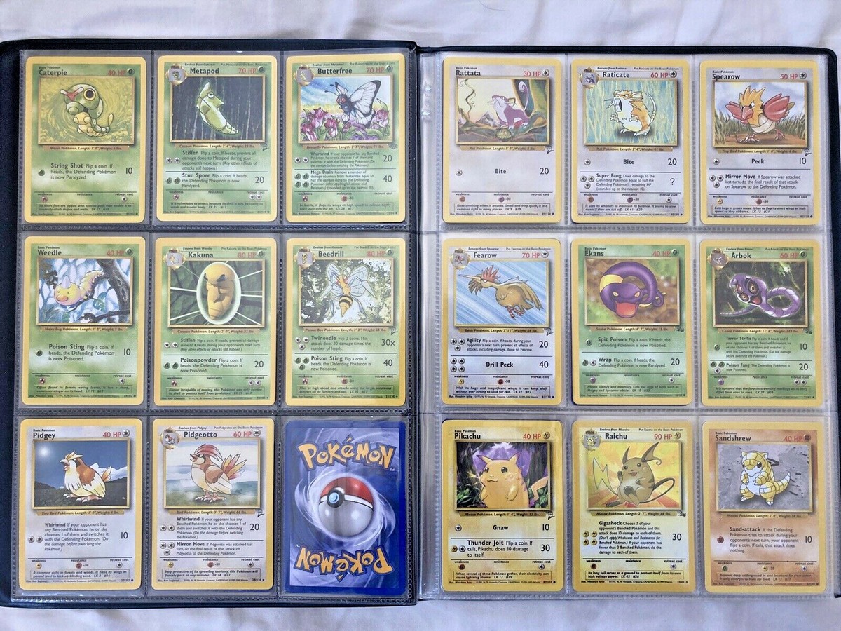 First 150 Pokemon Cards Having The Original 150 Pokedex Completed And