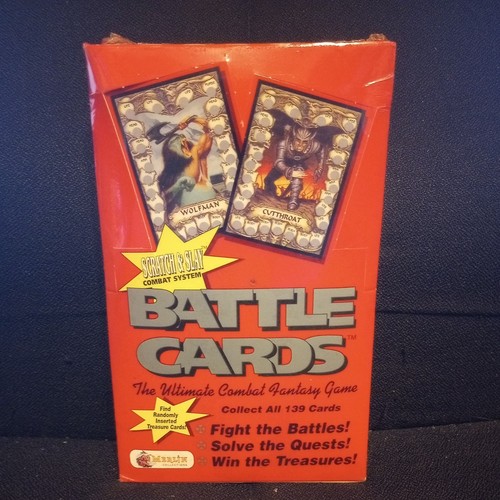 NIB 1993 Battle Cards Merlin Fantasy Combat 36 pack collectible card ...