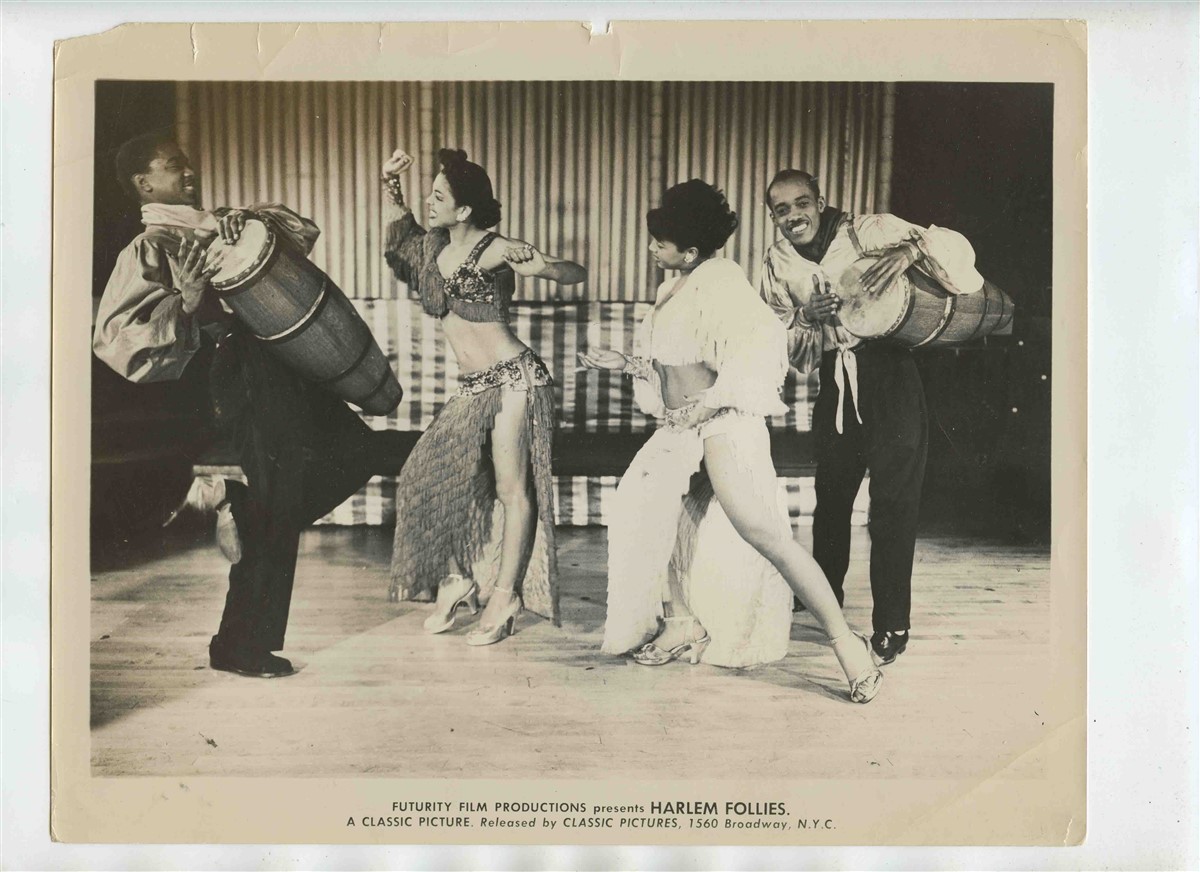 1949 Harlem Follies Original 8X10 Black & White Drum Dance Photo Black ...