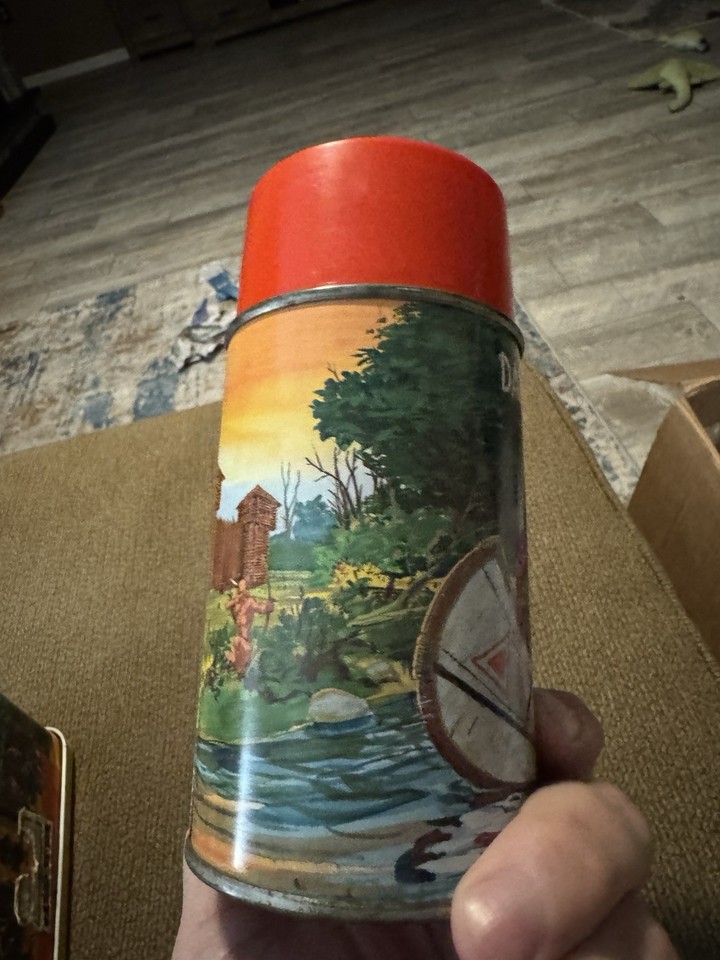 Daniel Boone Vintage 1955 Metal Lunchbox with Thermos Very Good ...