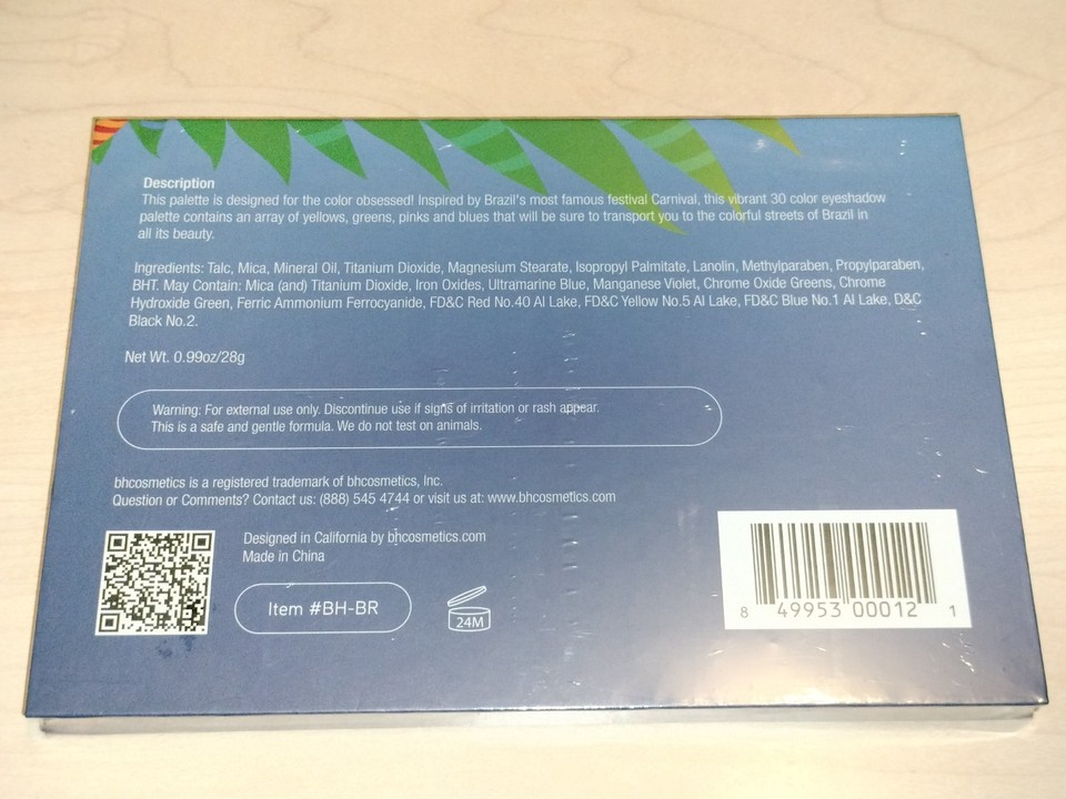 NEW BH Cosmetics 30-Color TAKE ME TO BRAZIL EyeShadow makeup Palette | eBay