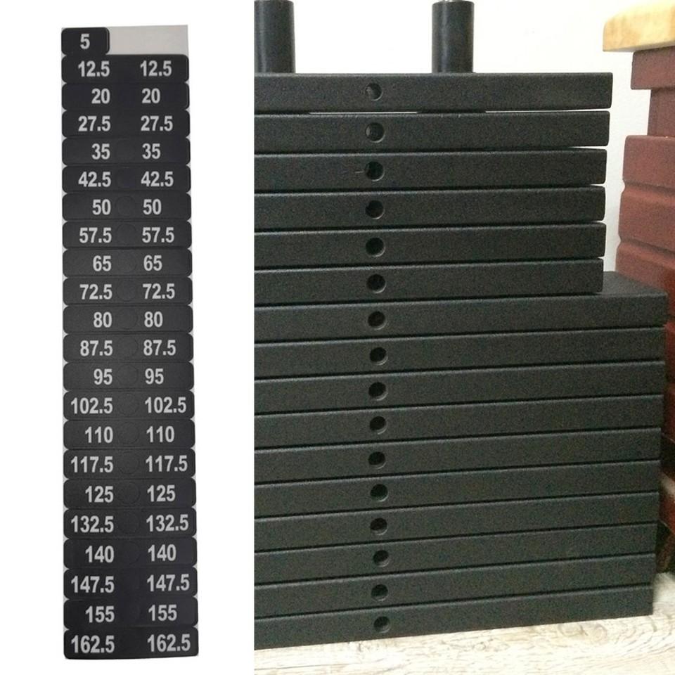 Gym Weight Labels Fitness Equipment Labels Clear Marking Easy To Use ...