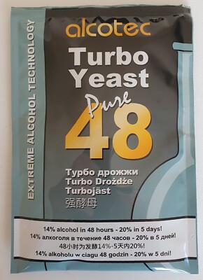 Alcotec Pure 48 Turbo Yeast for fast making of spirit/alcohol - pack ...