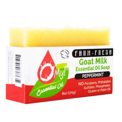 Goat Milk Essential Oil Soap 0 Peppermint, 6 Oz By O MY! | eBay