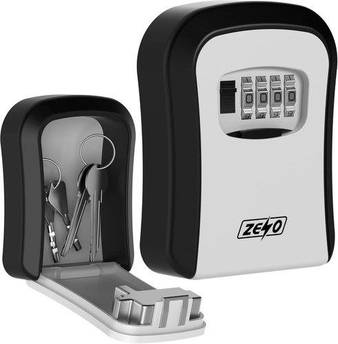 WALL MOUNTED KEY SAFE 4 DIGIT COMBINATION KEY SAFE OUTDOOR SECURITY KEY ...