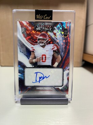 DEREK PARISH 2023 WILD CARD AMERICAN METALLIX AUTO ROOKIE CARD 2/3 | eBay