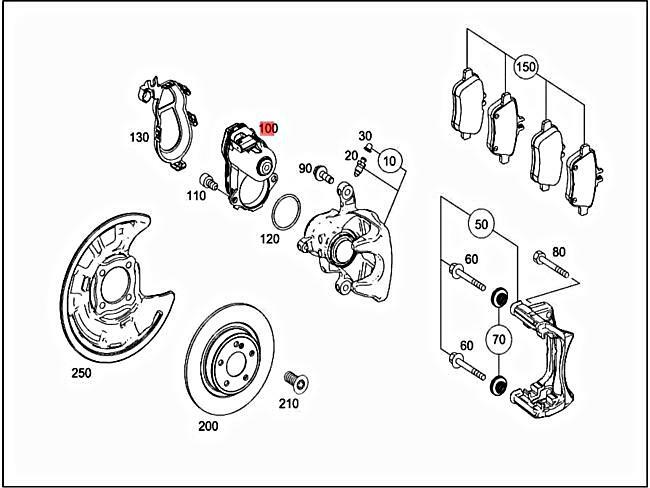 Genuine MERCEDES BBDC W242 C117 C190 R172 R190 Actuator 1729060300 | eBay