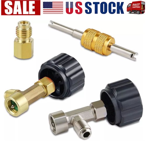 R134A Can Tap Self-Sealing & Puncture Style AC Freon Tank Adapter Valve ...