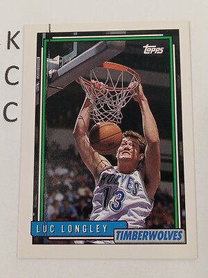 1992 Topps NBA #89 Luc Longley Minnesota Timberwolves | eBay